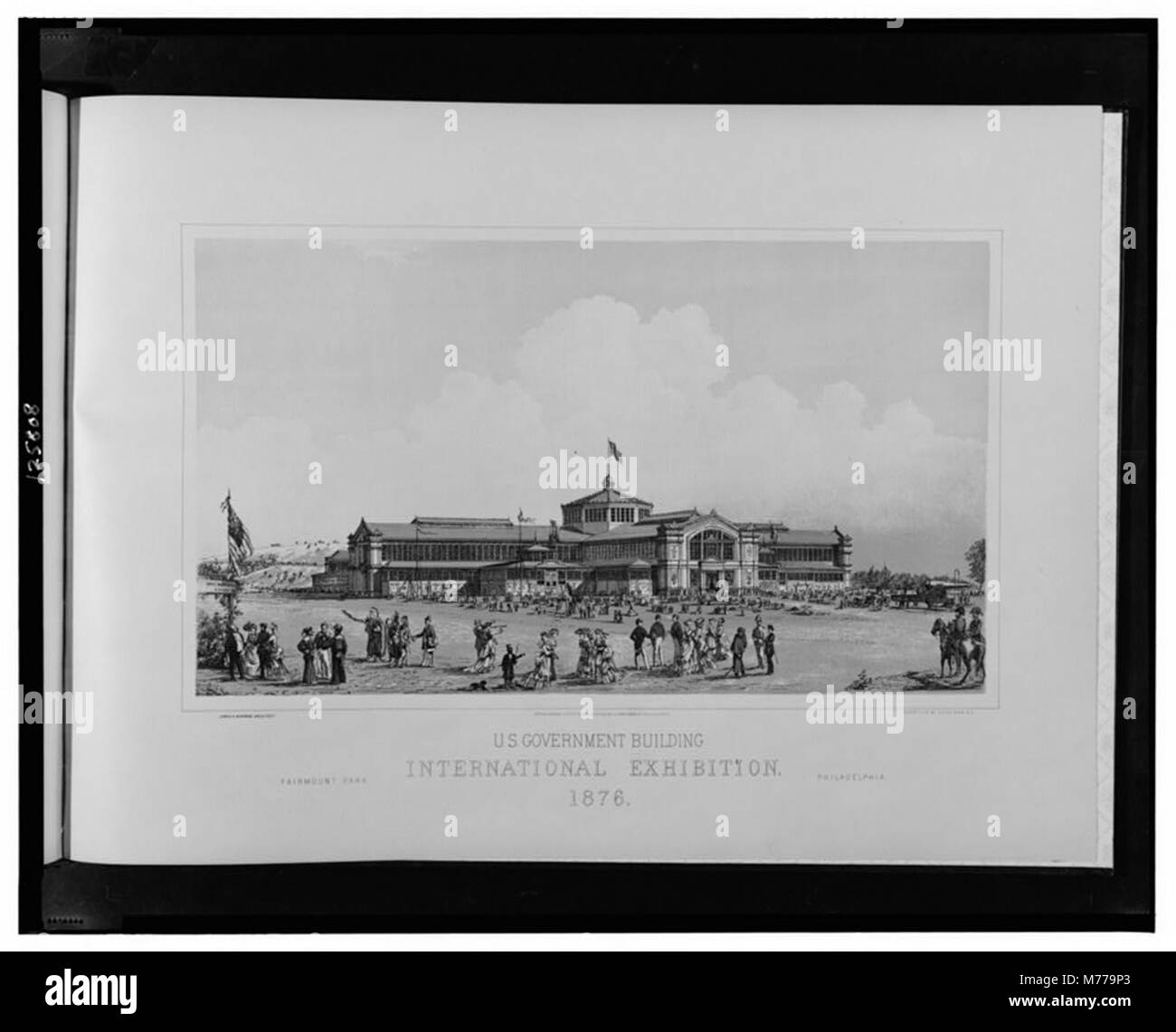 The U.S. Government Building at the 1876 International Exhibition in ...