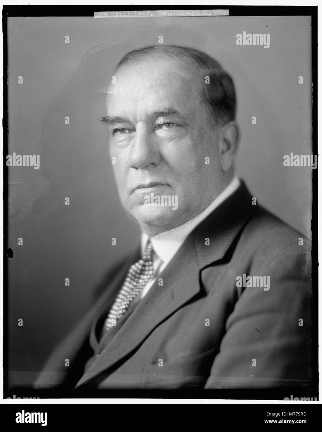 A portrait of Honorable Joseph D. Beck, a distinguished individual ...