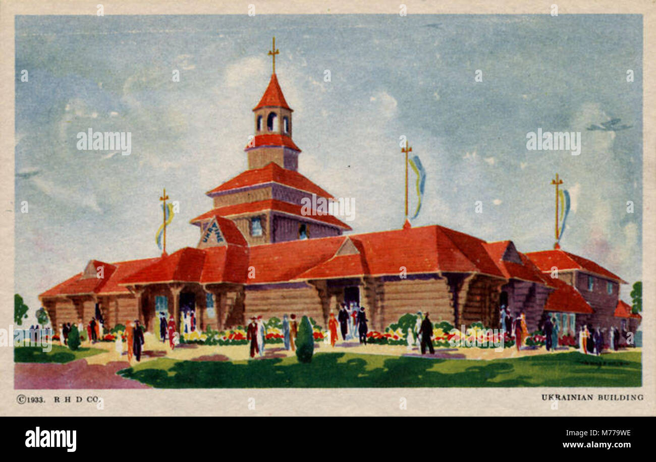 The Ukrainian Building, featured in this image, represents Ukrainian ...