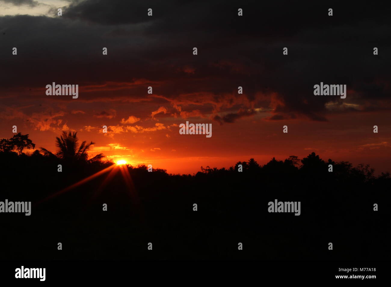 Setting of the sun Stock Photo - Alamy