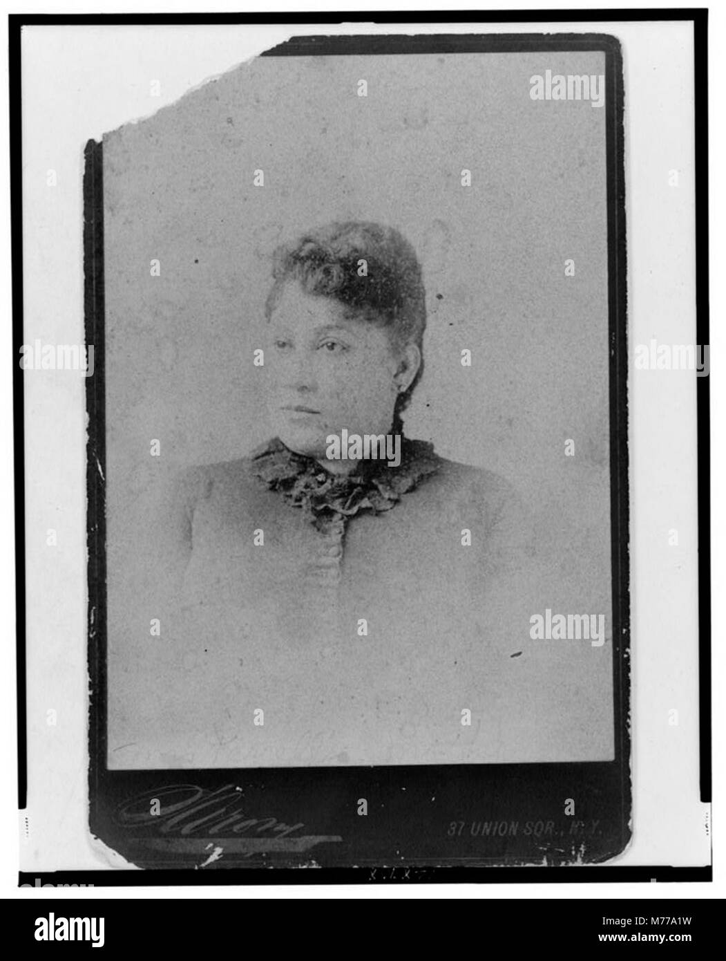 This portrait shows an unidentified woman, possibly Mary Church Terrell ...