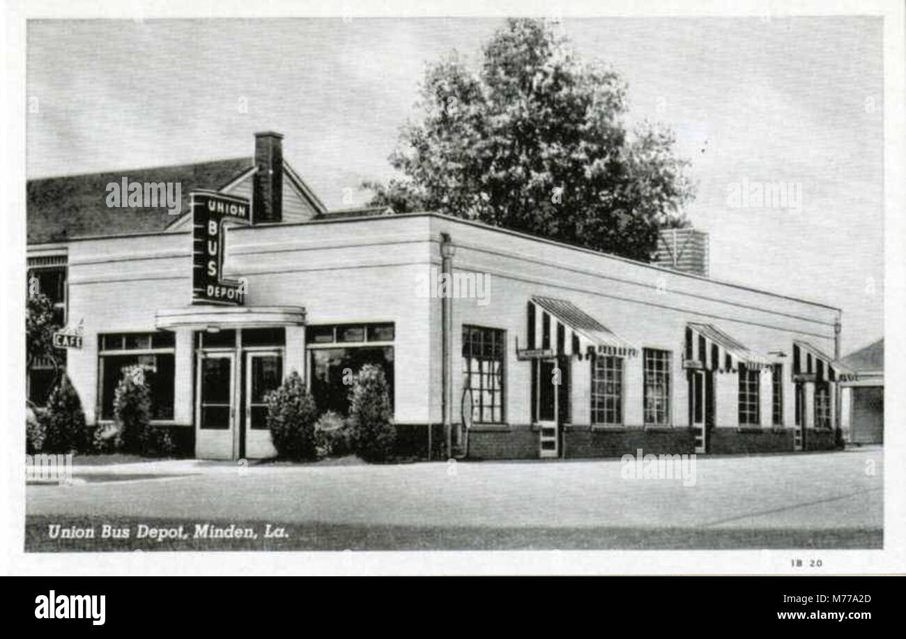 A historical photo of the Union Bus Depot, capturing the bustling ...