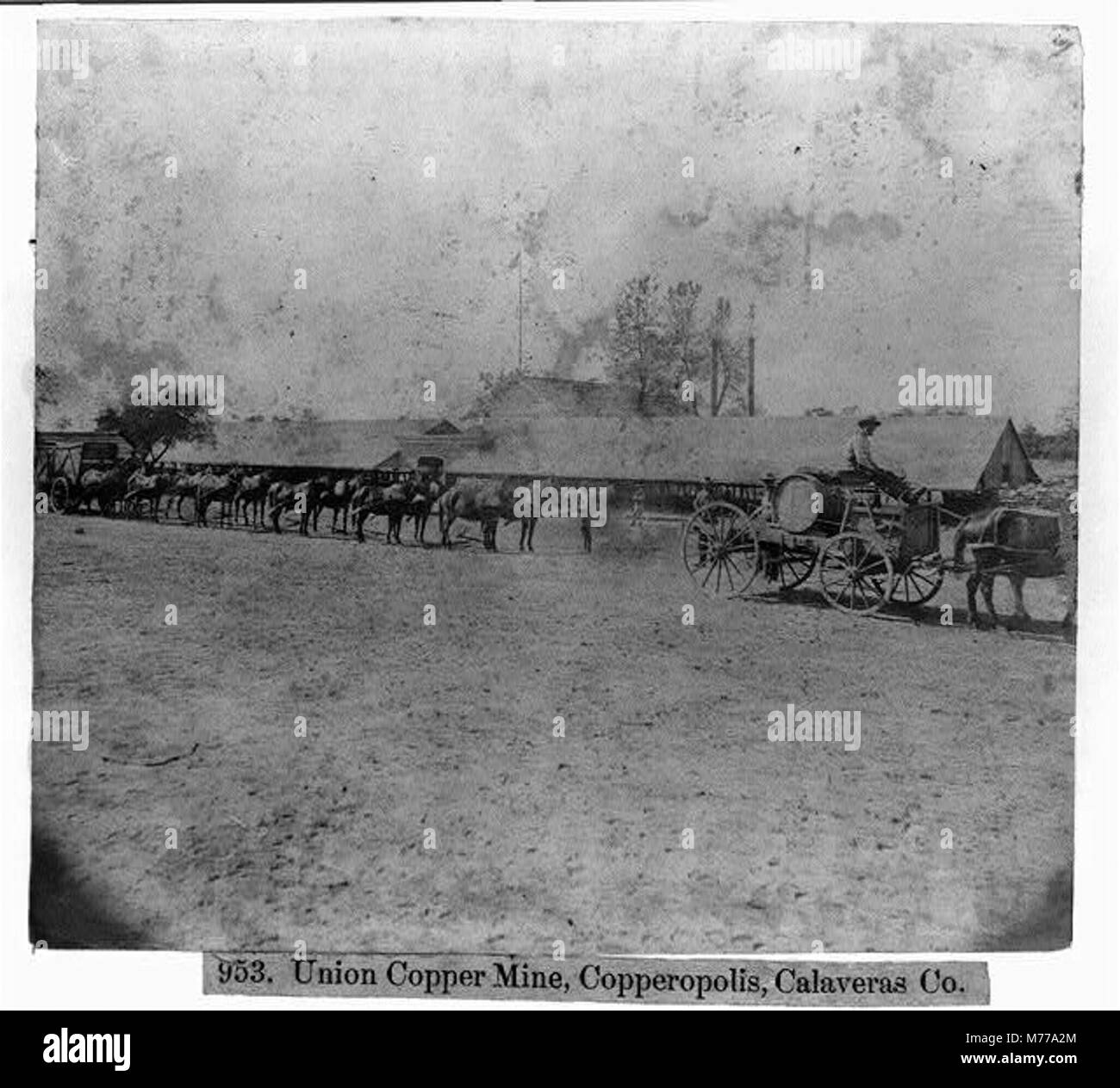 The Union Copper Mine, located in Copperopolis, Calaveras County ...