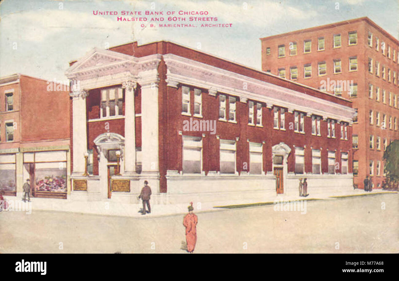 The United States Bank of Chicago, located at Halsted and 60th Streets ...