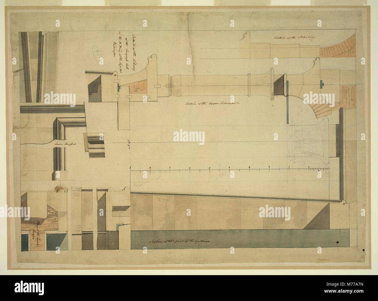 This image shows the north wing of the United States Capitol in ...