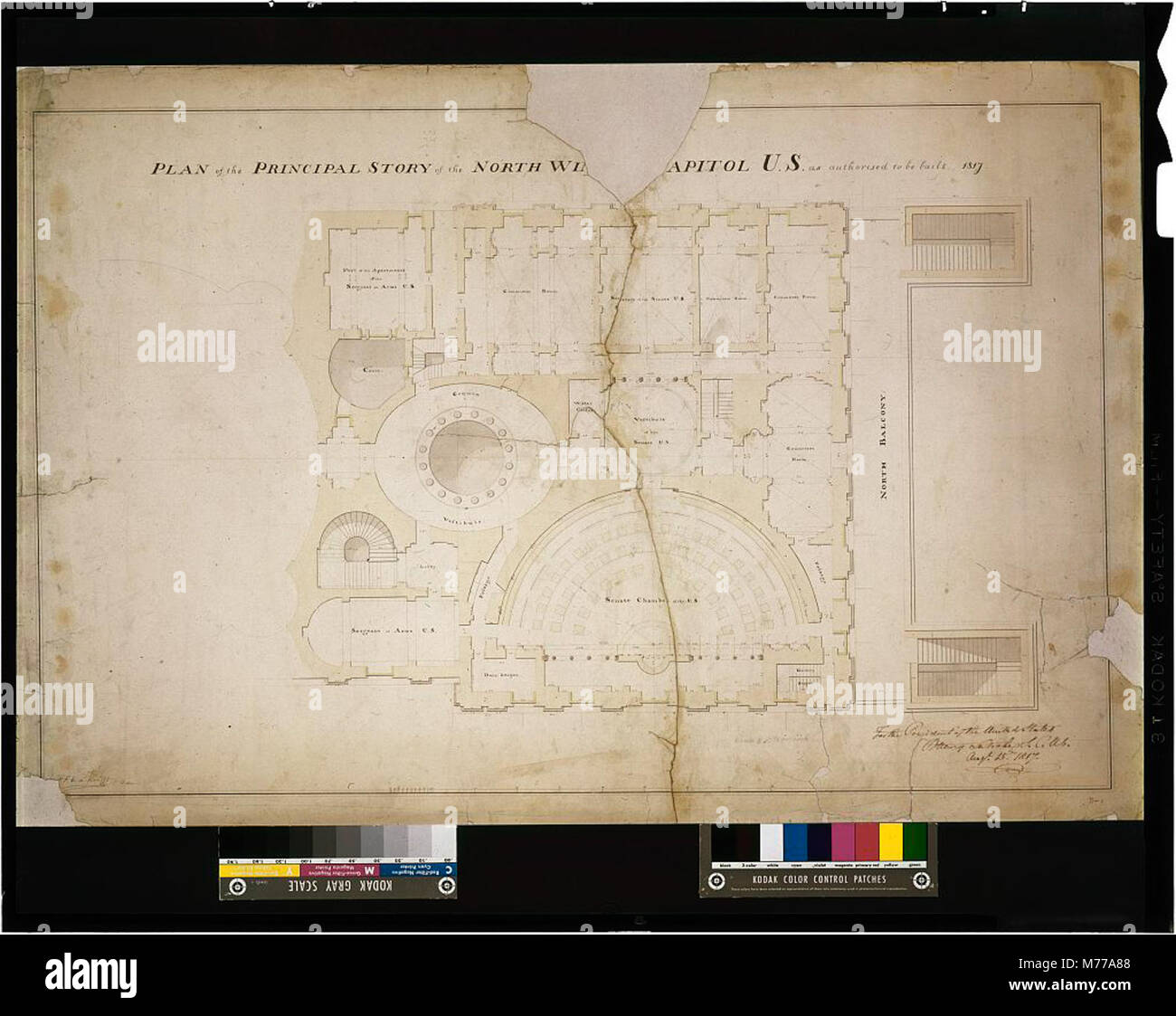 This image shows a plan of the United States Capitol in Washington, D.C ...