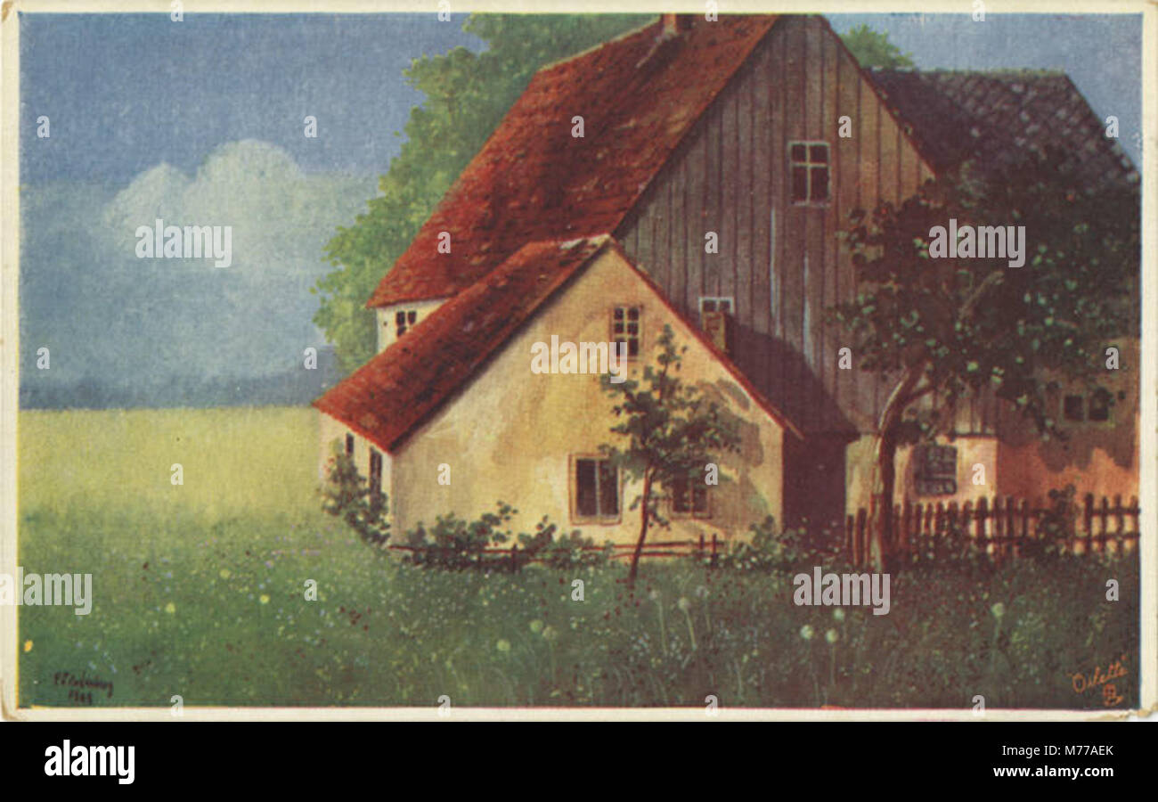 A photograph of an untitled farmhouse, representing rural life. This ...