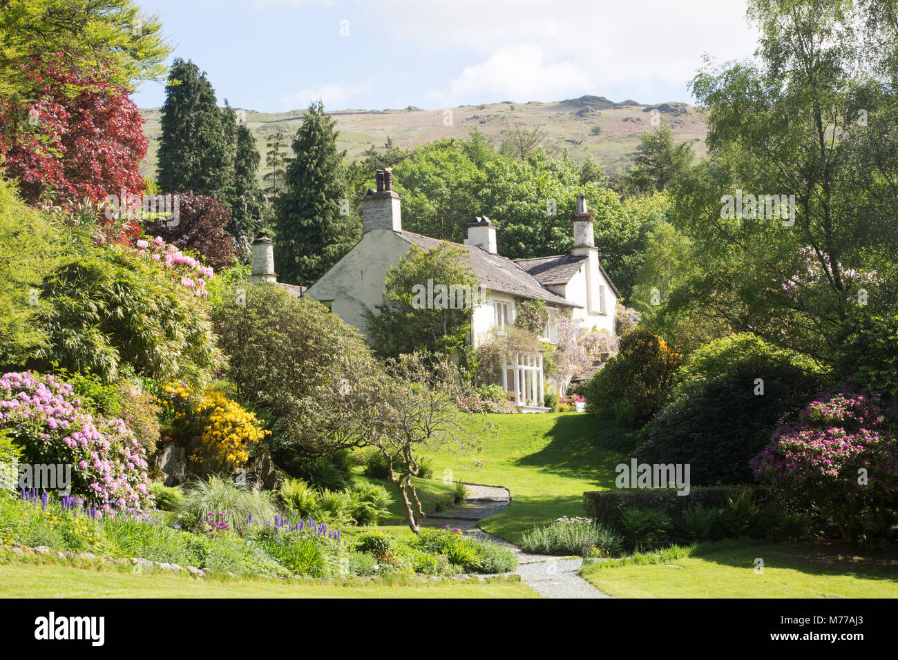 Wordsworth's home, Rydal Mount, Rydal, Lake District National Park ...