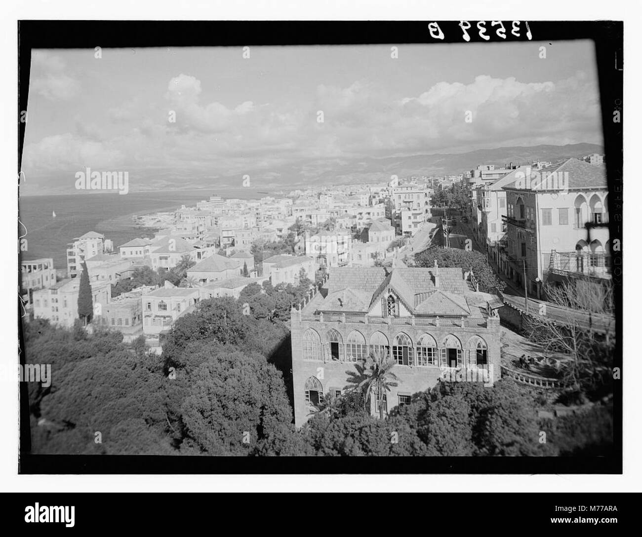View of Beirut from the American College, showcasing the cityscape and ...