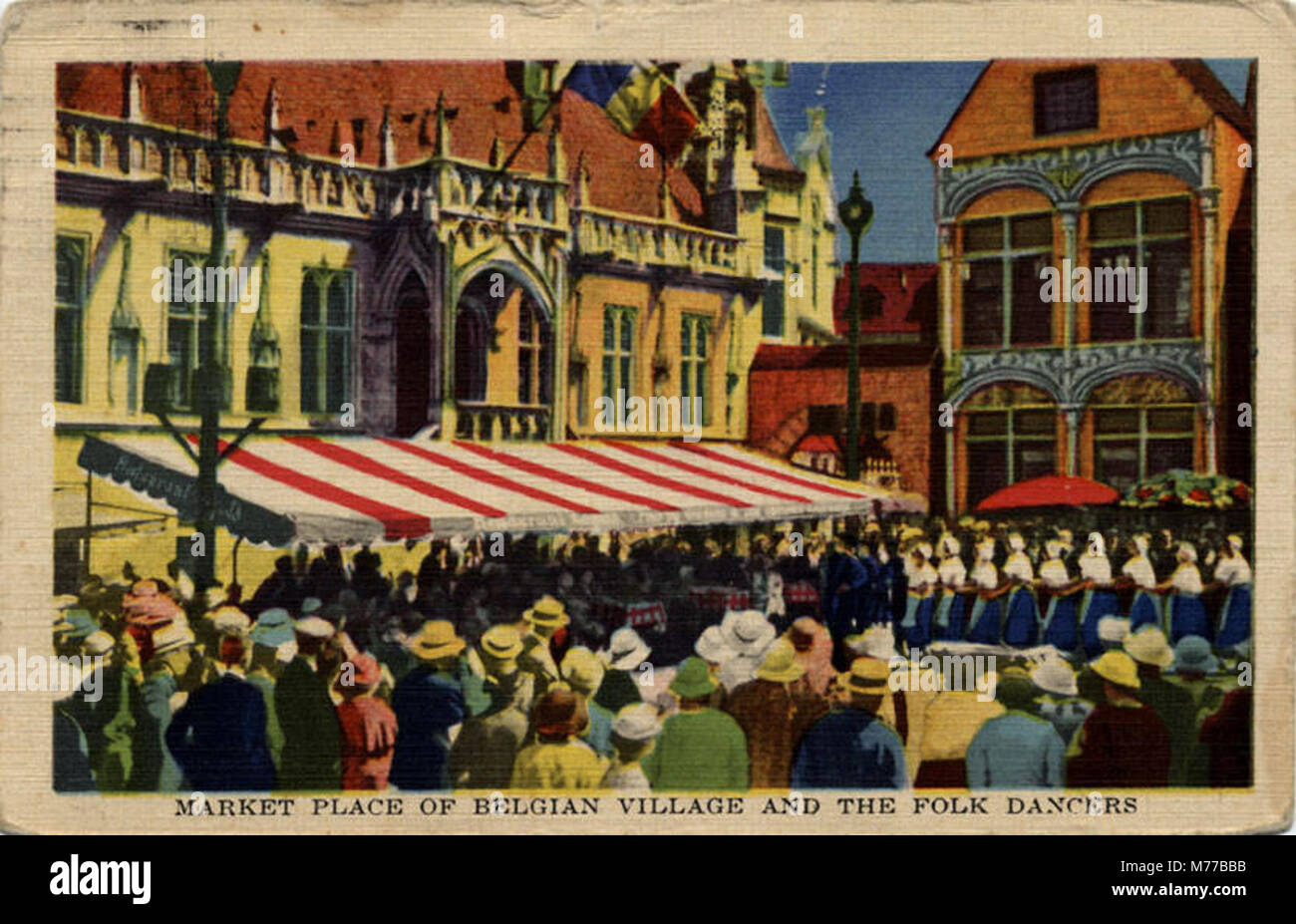 A photograph of the Belgian Village, a historical site reflecting ...
