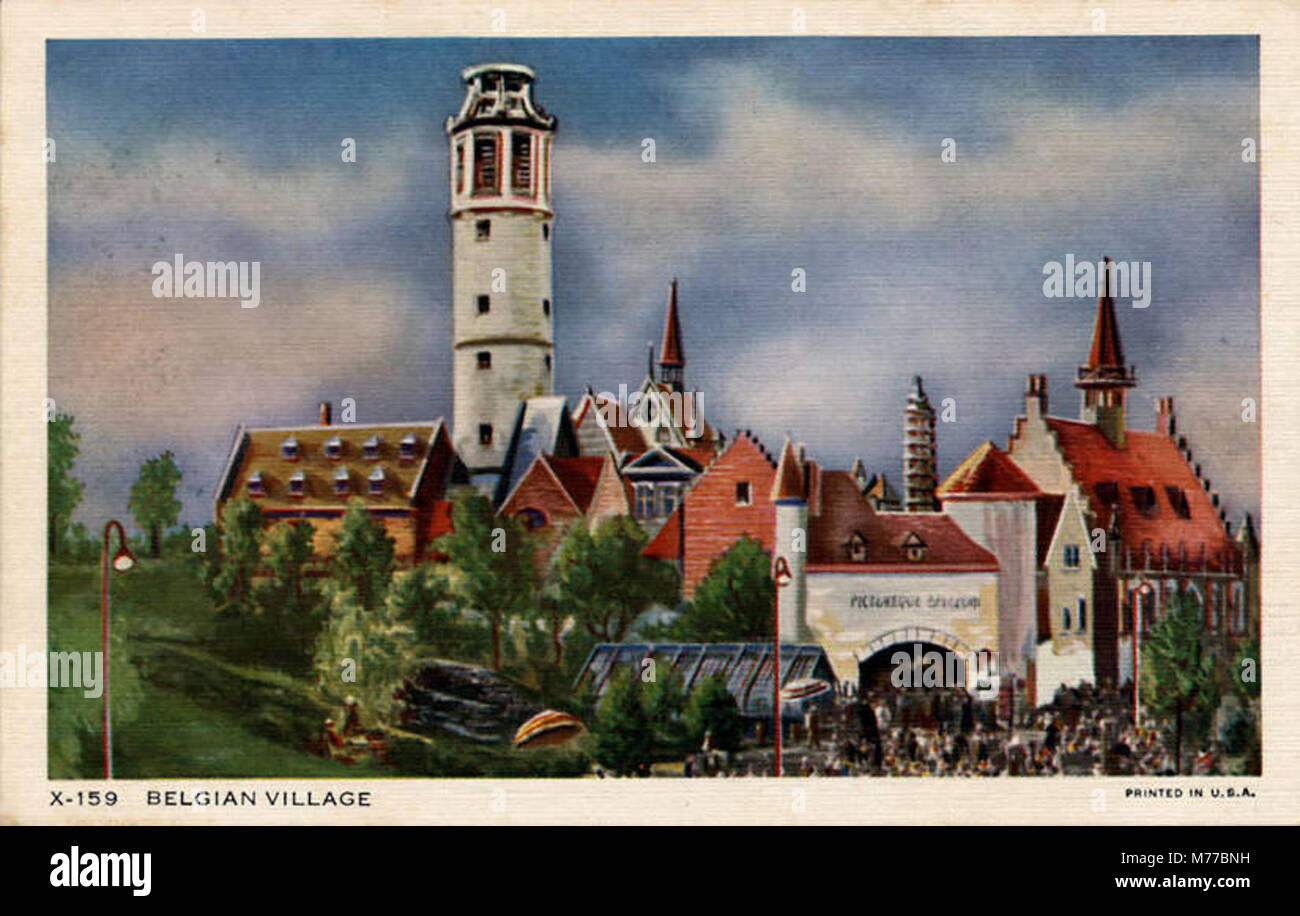 A view of a Belgian village, showcasing traditional architecture and ...