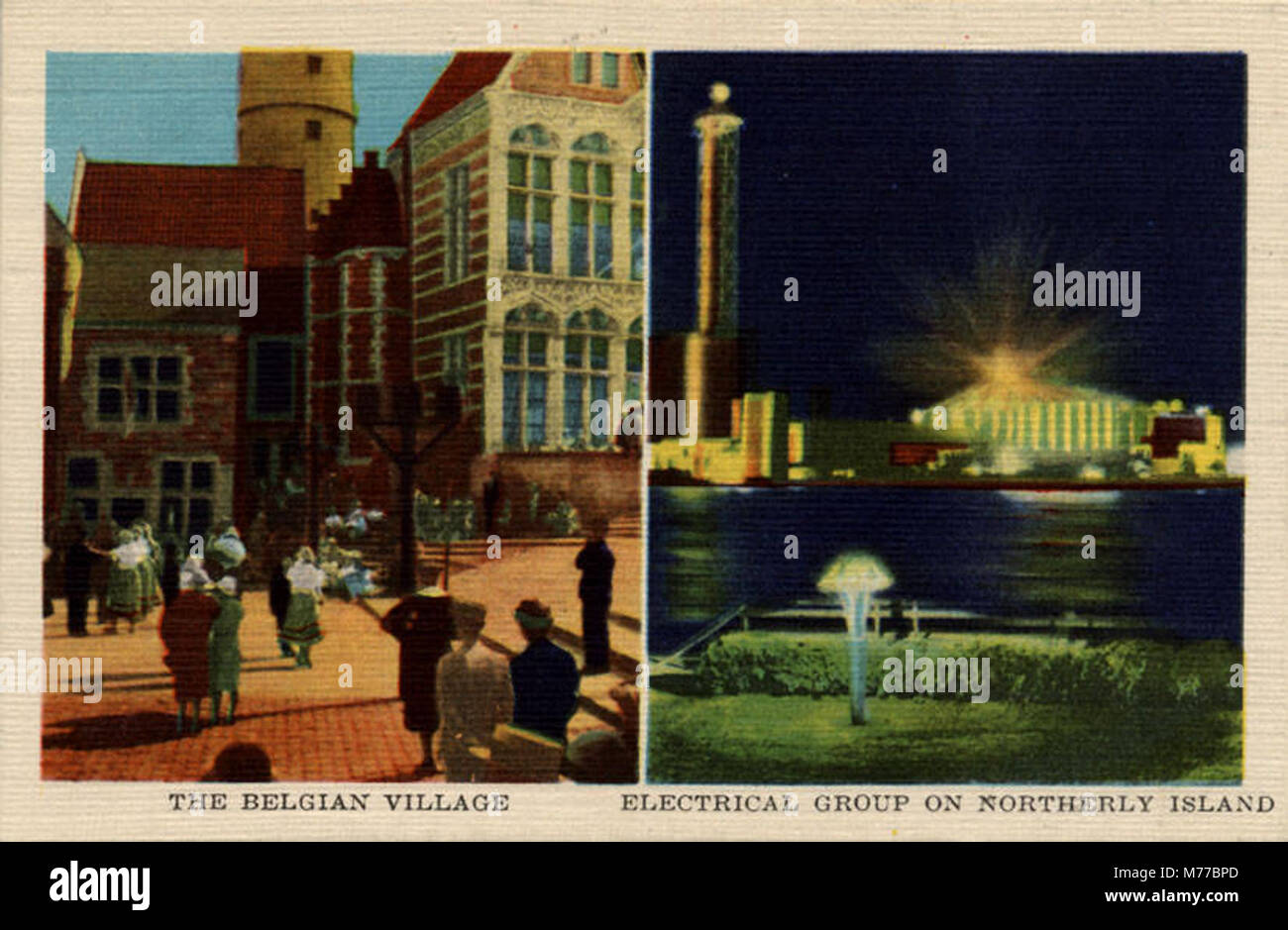 A view of Belgian Village, showcasing the traditional architecture and ...