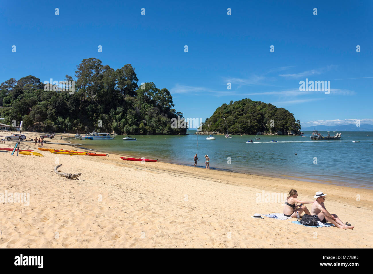 Kaiteriteri Beach, Kaiteriteri, Tasman District, New Zealand Stock ...