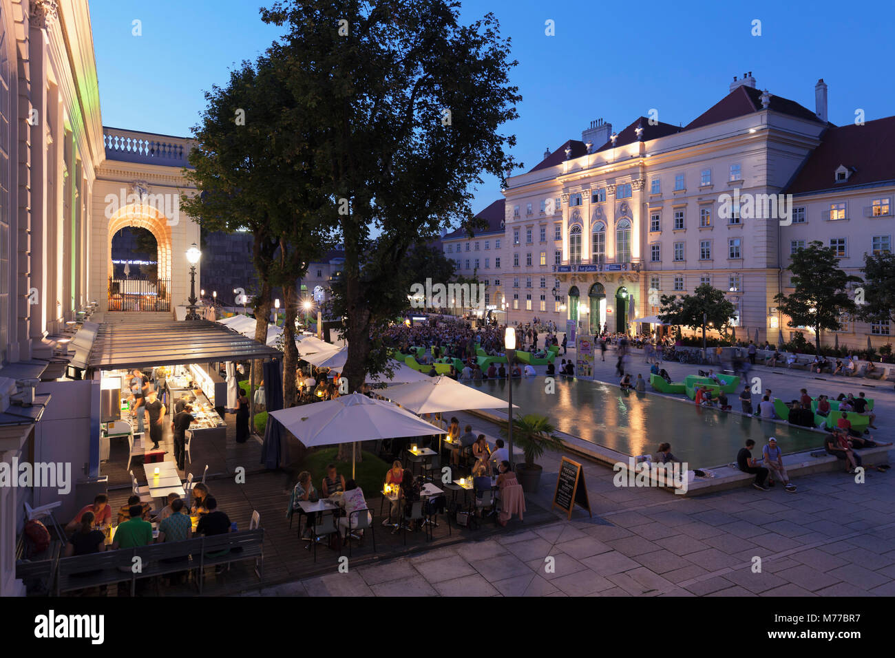 MuseumsQuartier with Kunsthalle Museum, Vienna, Austria, Europe Stock ...