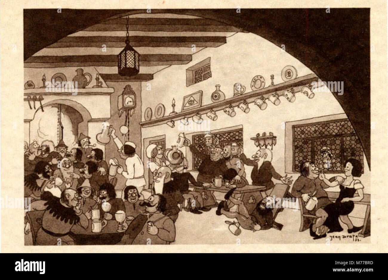 A photograph of a Belgian village, capturing the rural architecture and ...