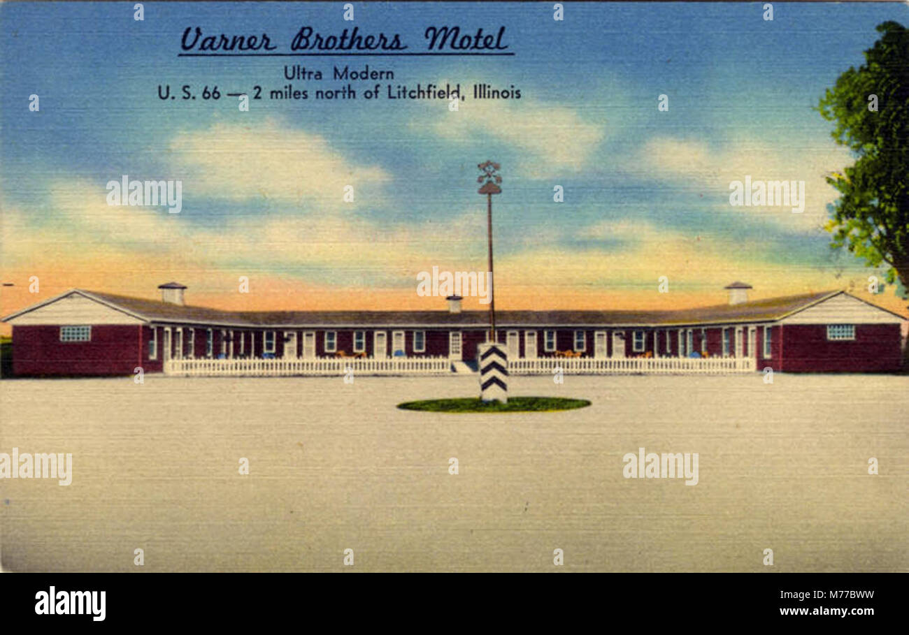 A photograph of the Varner Brothers Motel, capturing the structure and ...