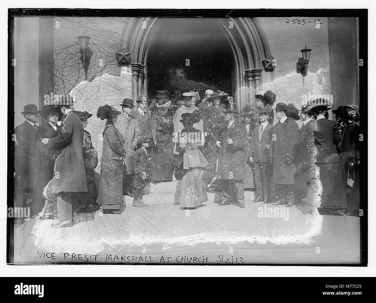 Vice President Thomas R. Marshall is pictured attending church. The ...