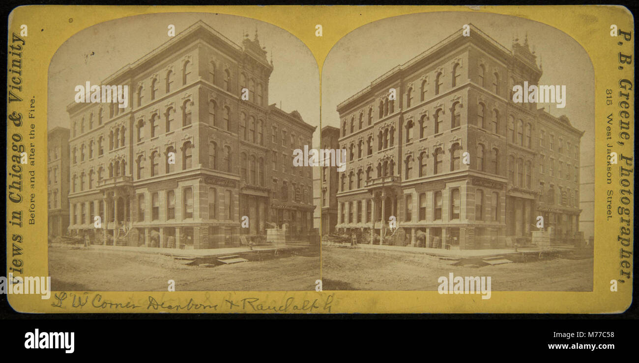 A photograph showing the banking house of Geo. C. Smith Bro. in Chicago ...