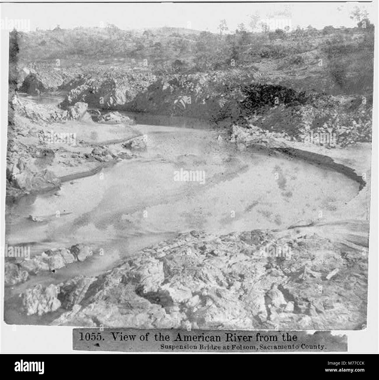 A scenic view of the American River from the Suspension Bridge at ...