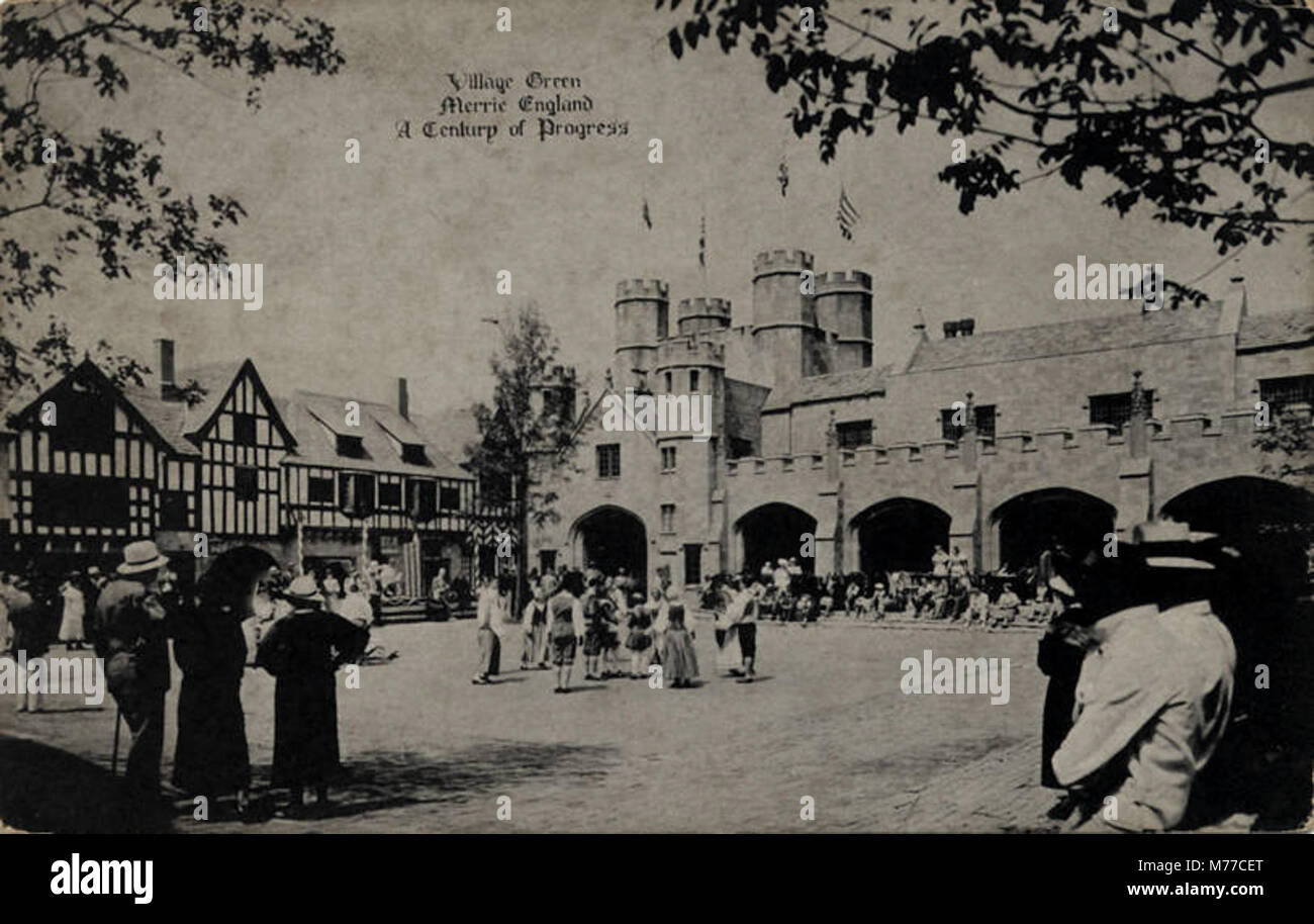 Village Green, Merrie England (English Village) (NBY 417211 Stock Photo ...