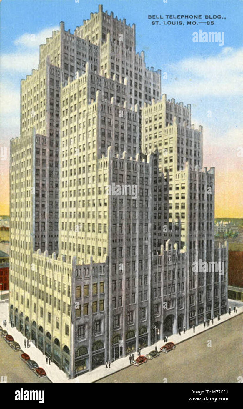 The Bell Telephone Building, captured in a photograph, symbolizes the early telecommunications ...