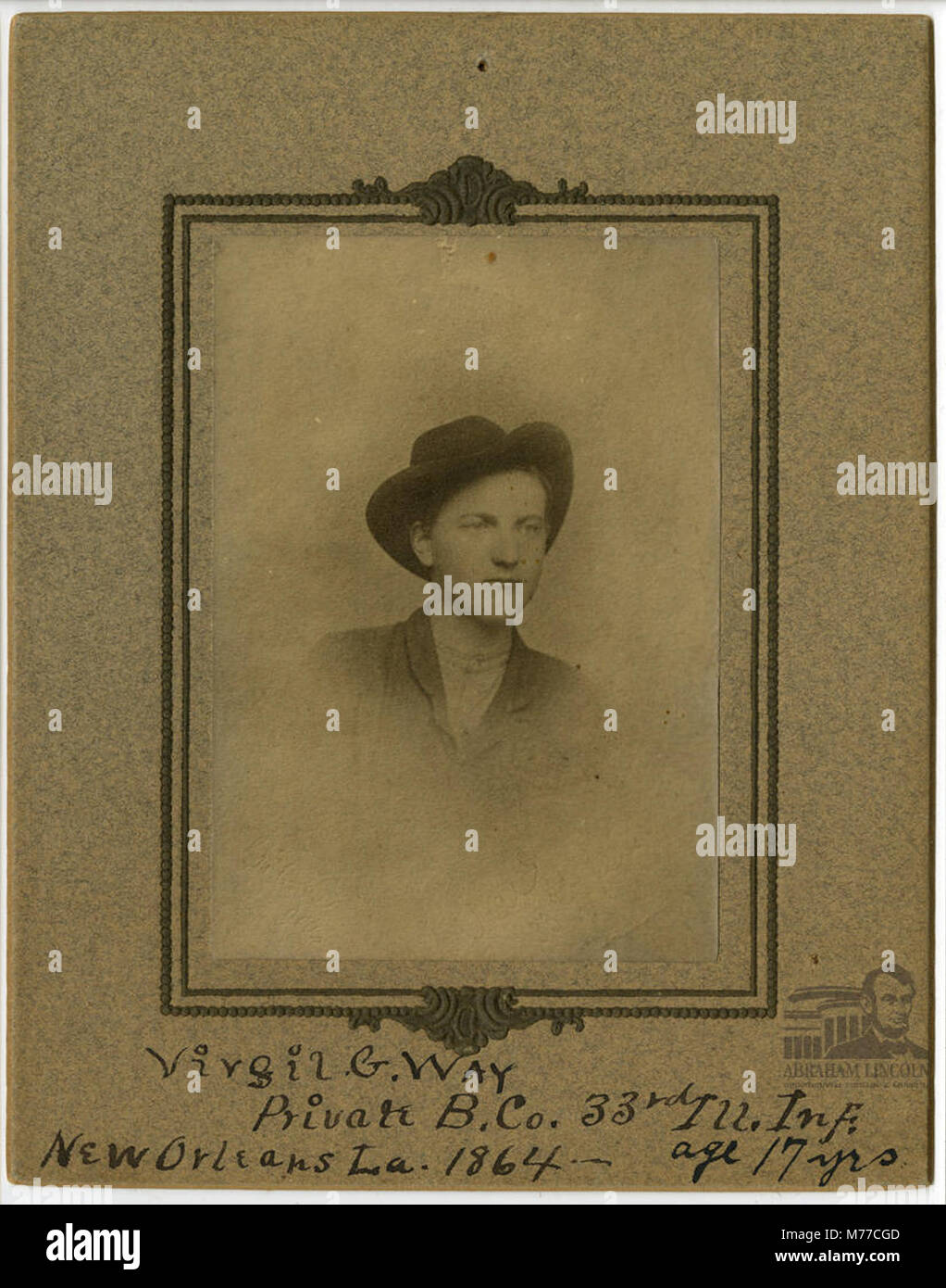 A portrait of Virgil G. Way, likely a notable figure of his time ...