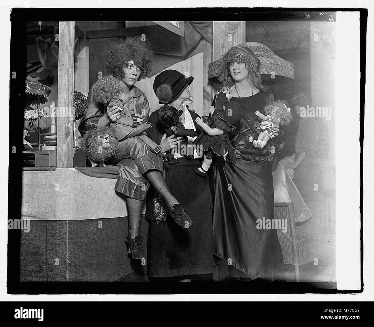 A photograph of Virginia Lamar Robinson, Mrs. Gery Morgan, and ...