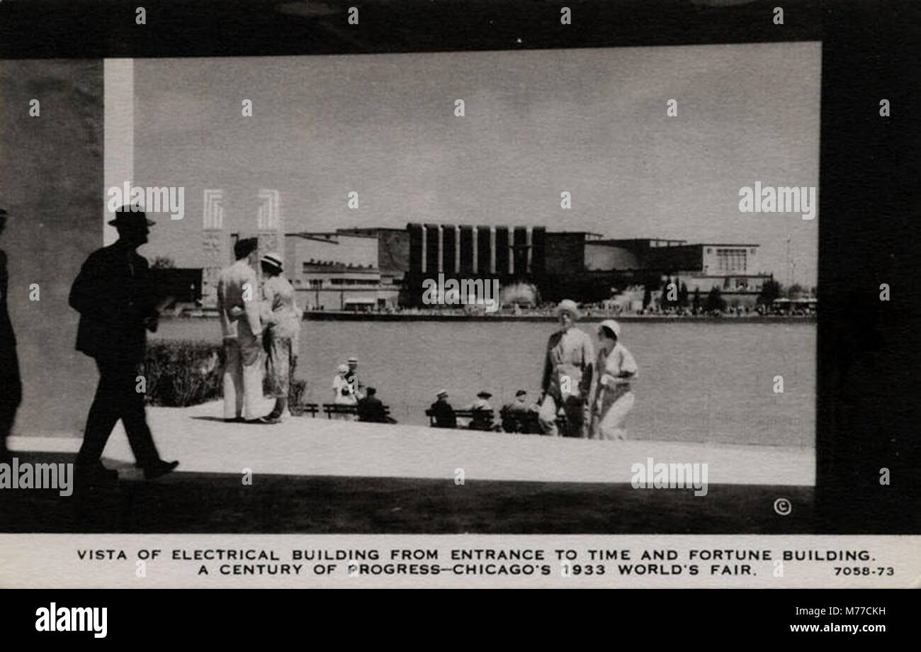Photograph showing the vista of the Electrical Building from the ...