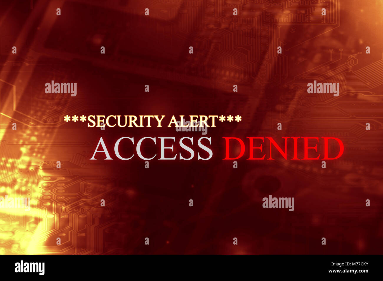 Access denied on a computer system Stock Photo - Alamy