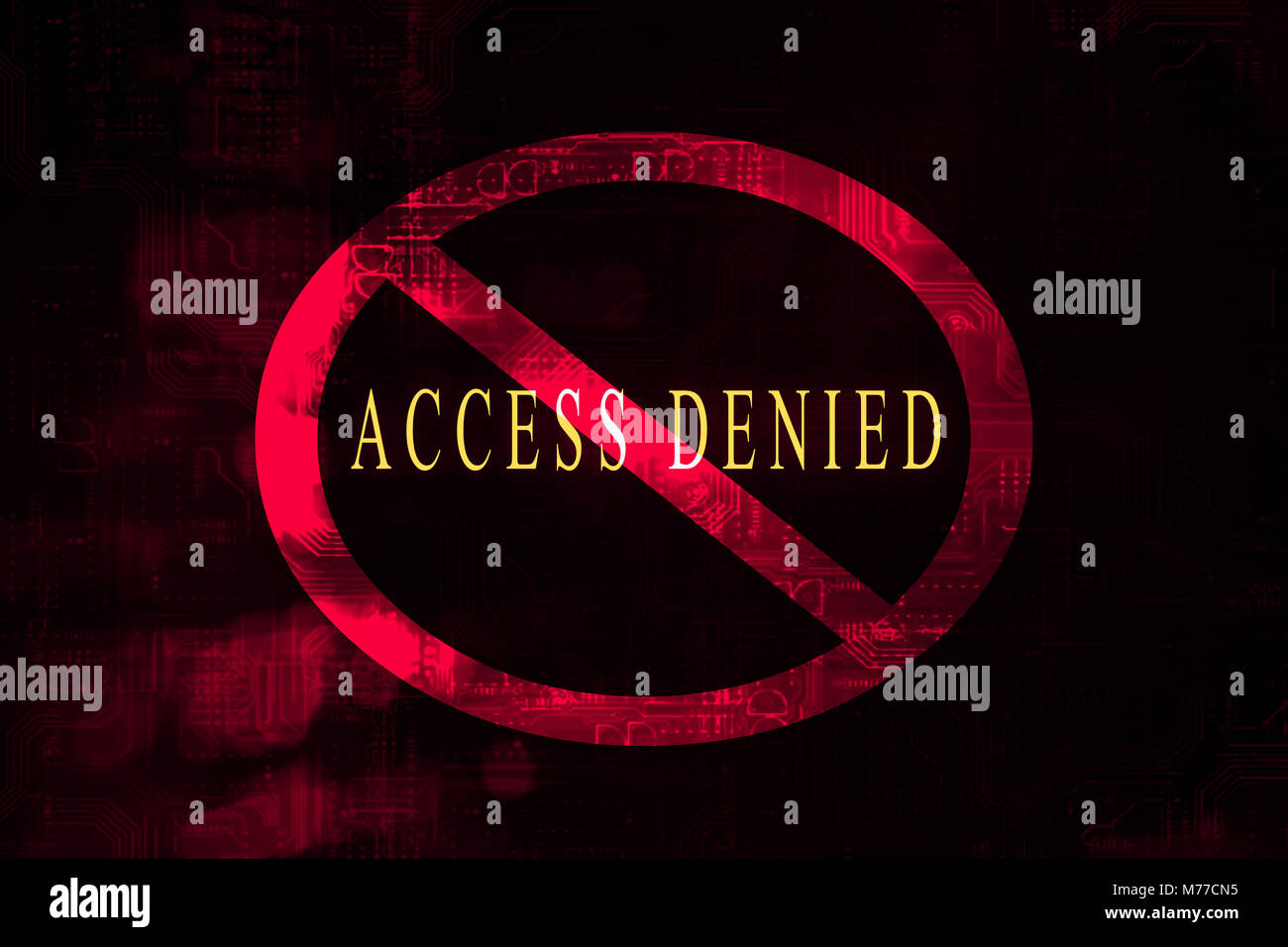 Access denied on a computer system Stock Photo - Alamy
