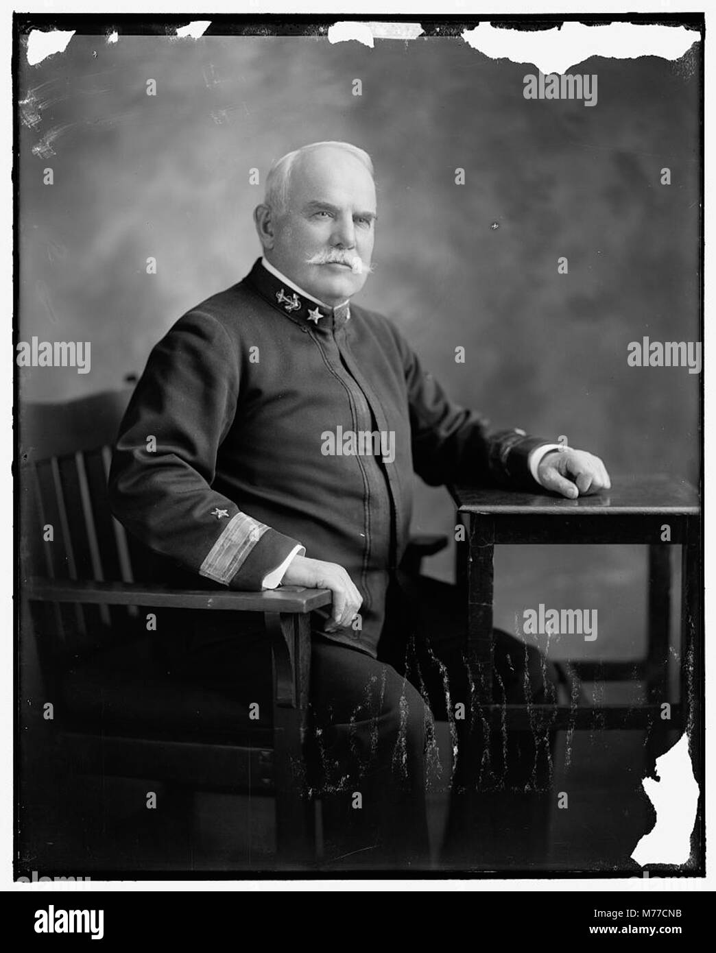 A portrait of Commodore W(...), a naval officer, reflecting his rank ...