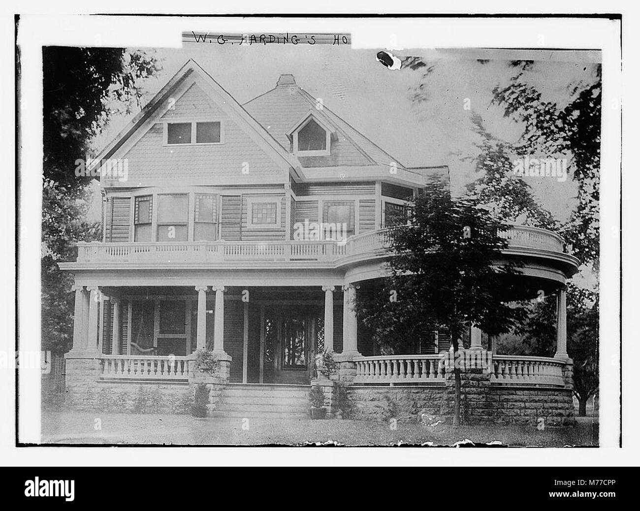 This photograph features the home of W.G. Harding, reflecting the ...