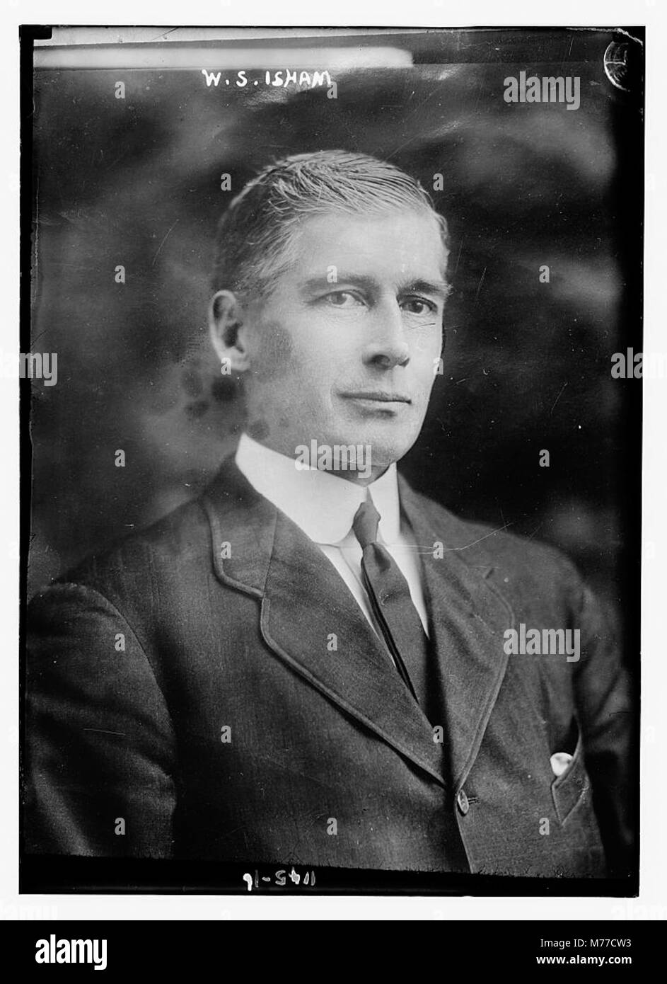 A portrait or photograph of W.S. Isham, a historical figure possibly ...