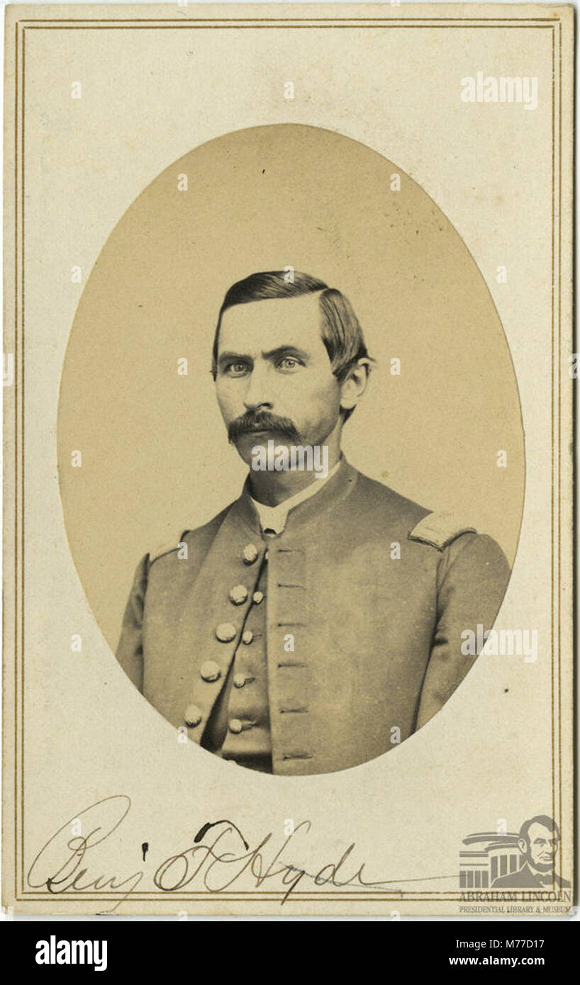 A historical photograph of Benjamin F. Hyde, a notable figure in ...