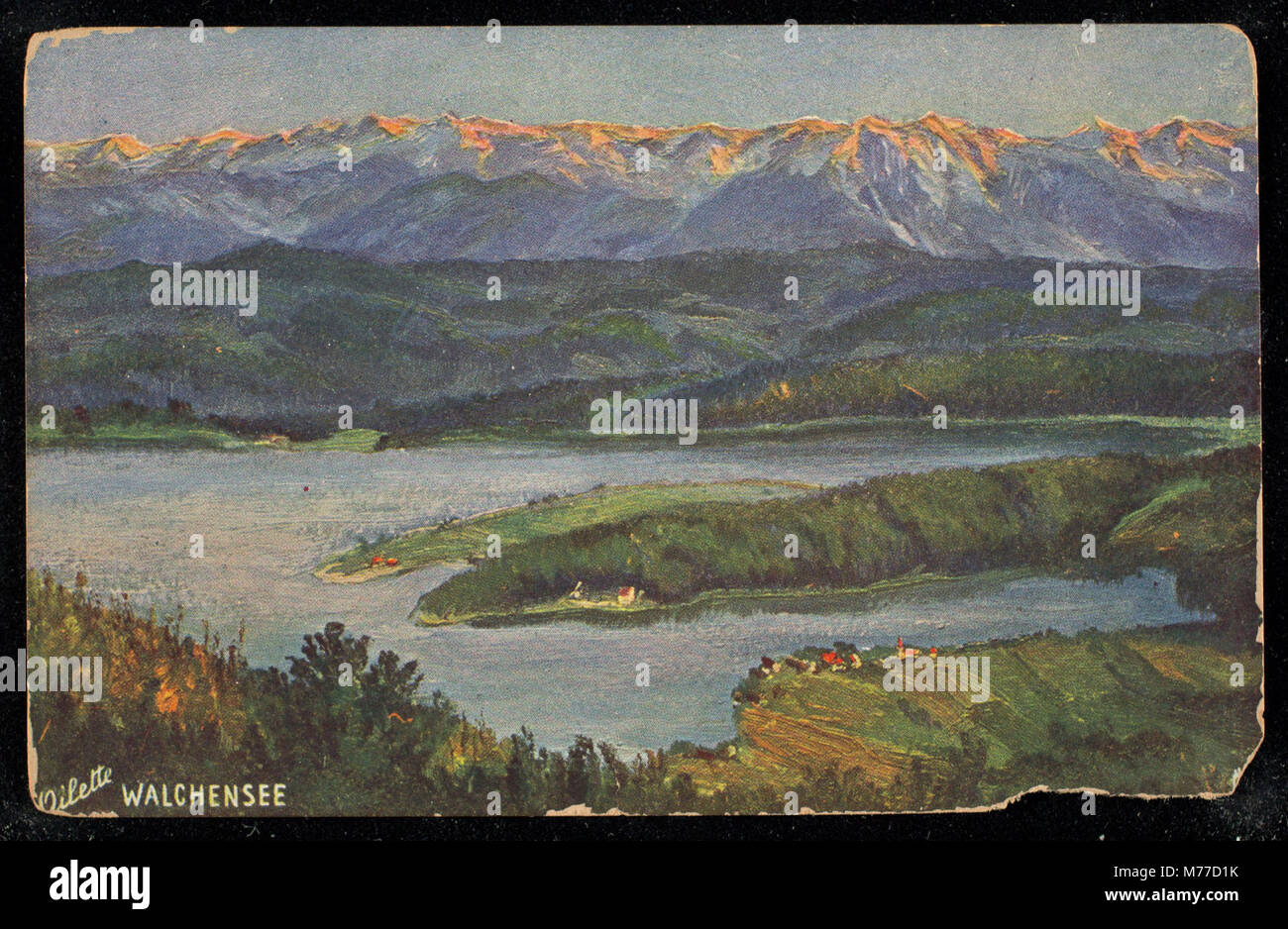 A picturesque view of Walchensee, a lake in Germany, known for its ...