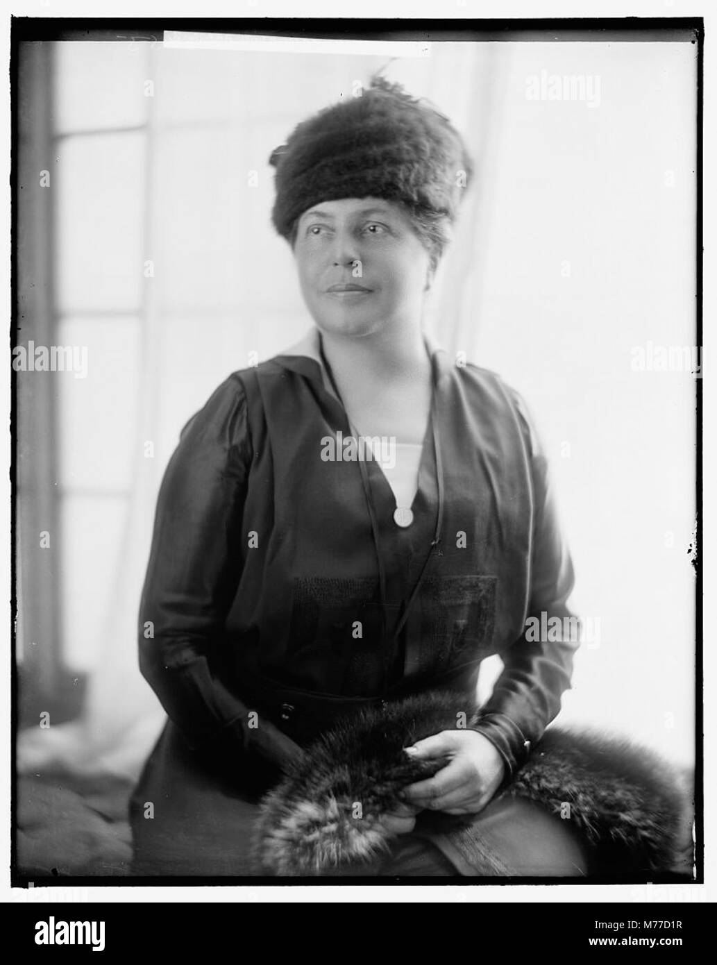 A portrait of Miss Lillian Wald, an American nurse and social reformer ...