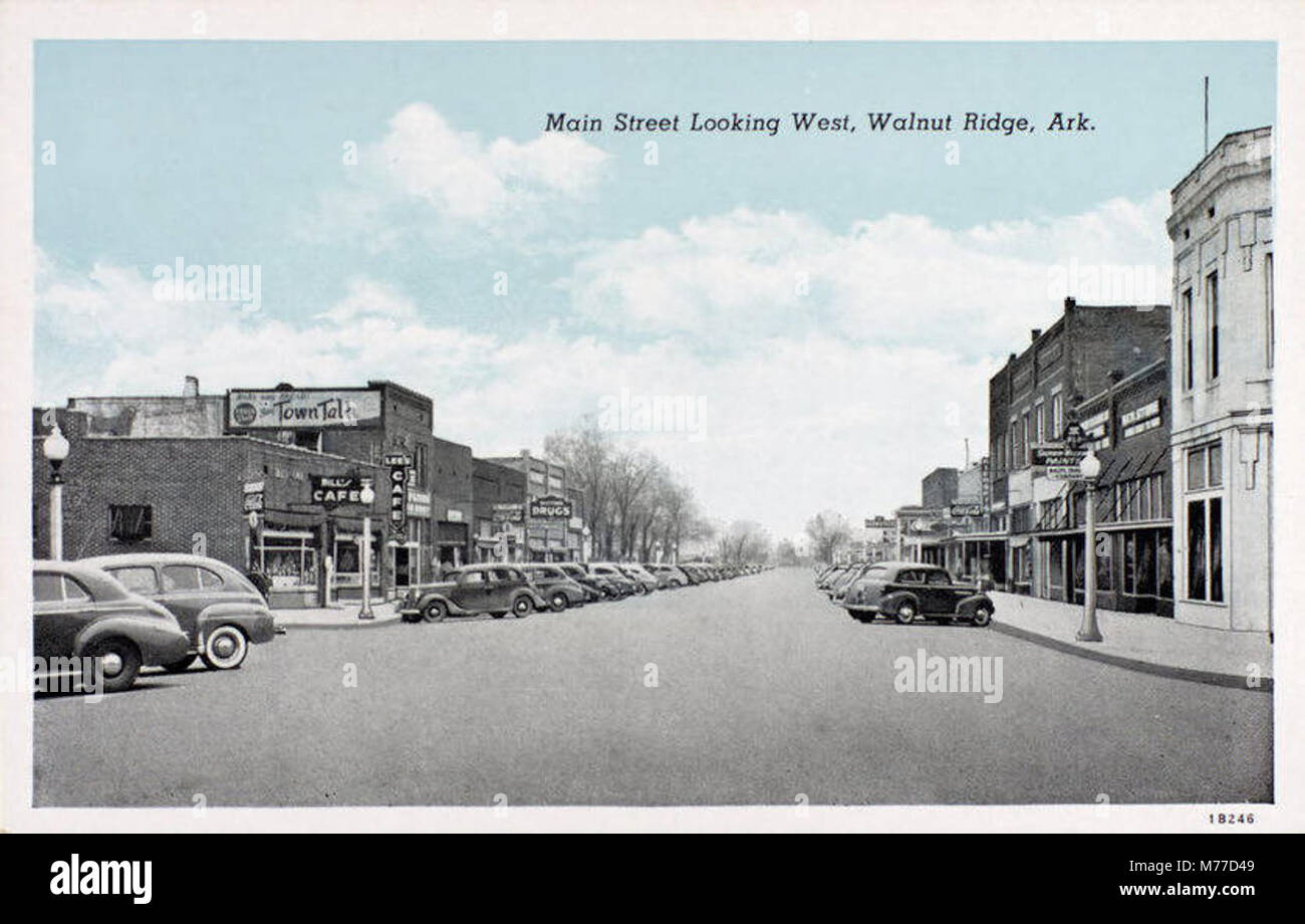 Walnut Ridge AR - Main Street Looking West (NBY 431480 Stock Photo - Alamy