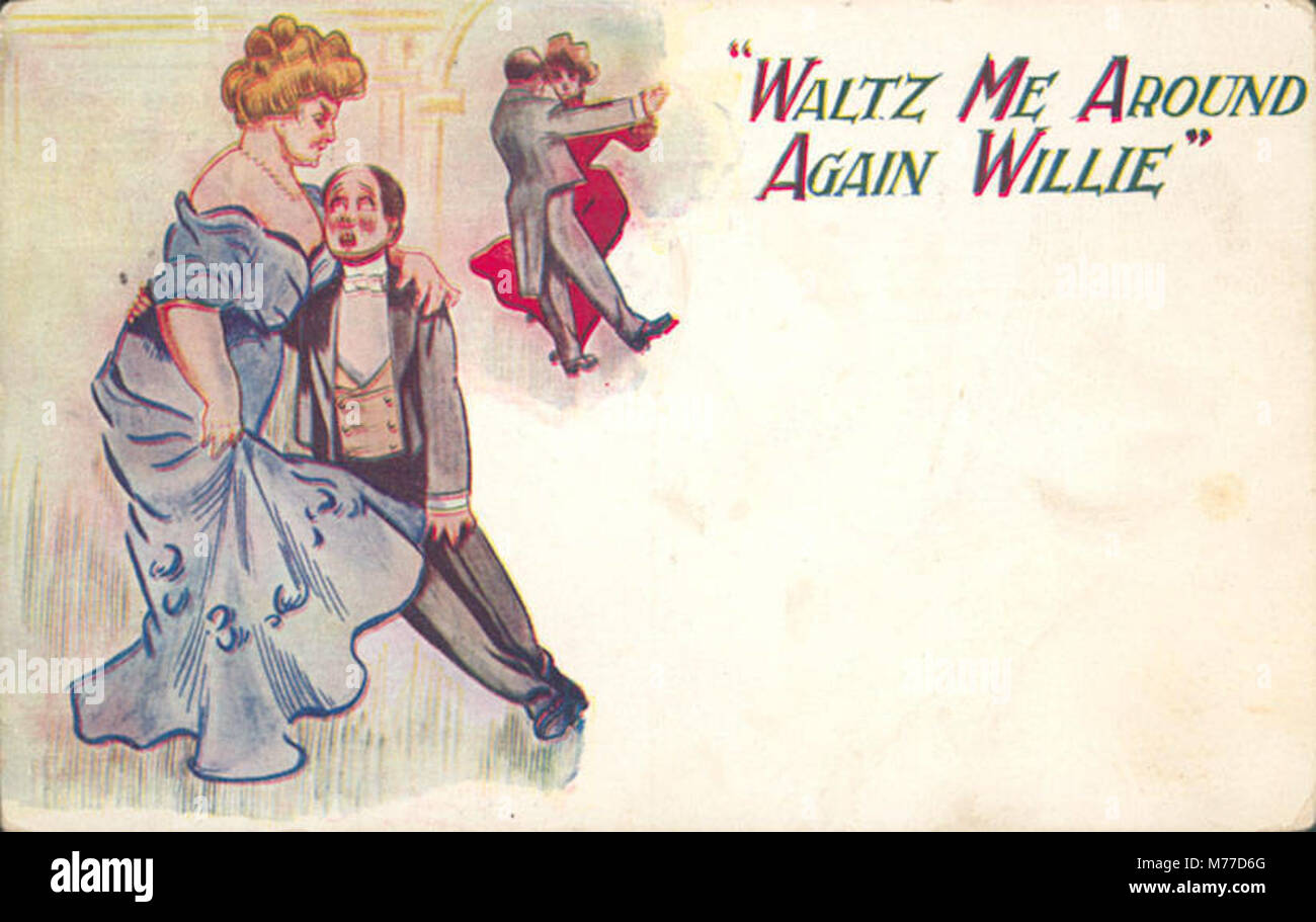 A vintage advertisement for the popular song 'Waltz Me Around Again ...