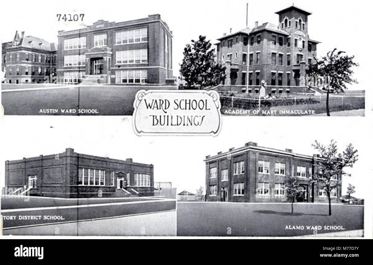 A photograph or image depicting the Ward School Buildings, likely ...