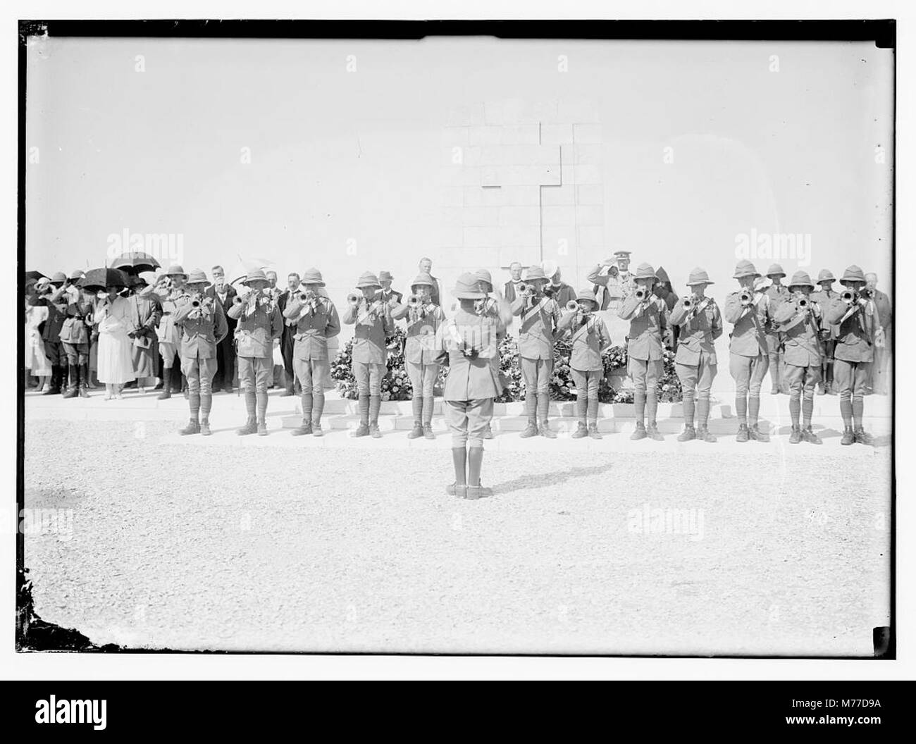 A photograph of the war cemetery at Gaza-Belah, taken on April 28, 1925 ...