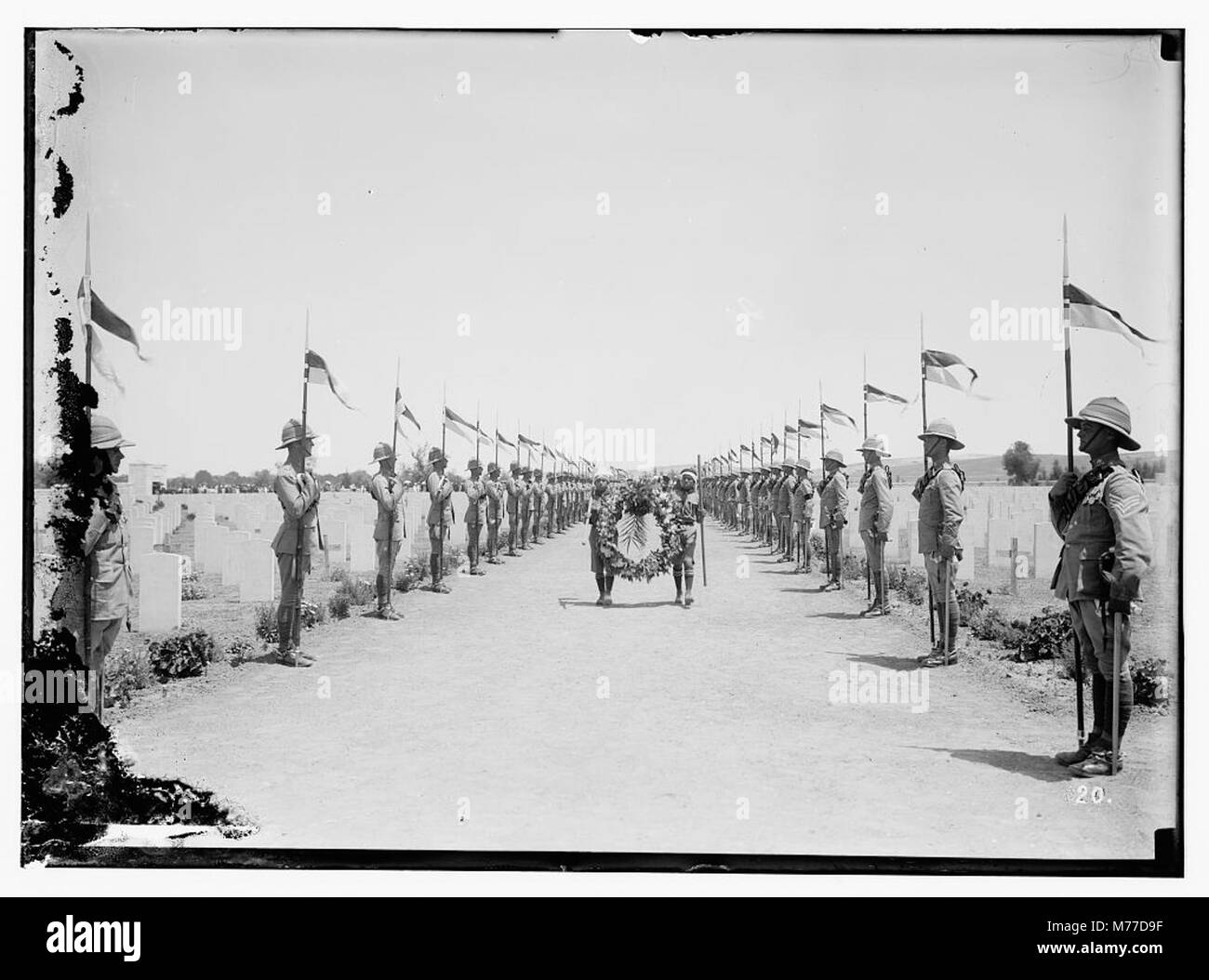 The war cemetery at Gaza-Belah, photographed on April 28, 1925 ...