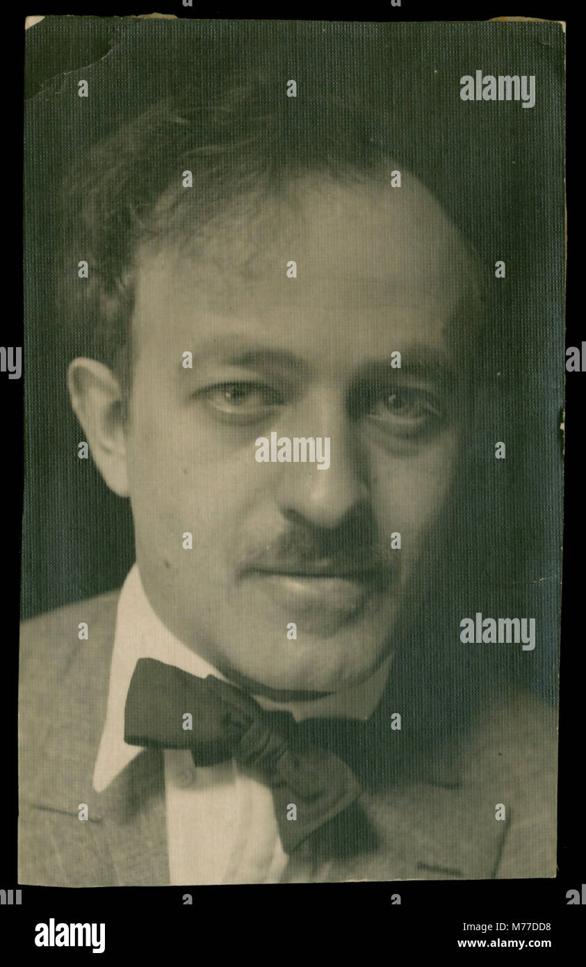 A portrait of Ben Hecht, an influential American playwright ...