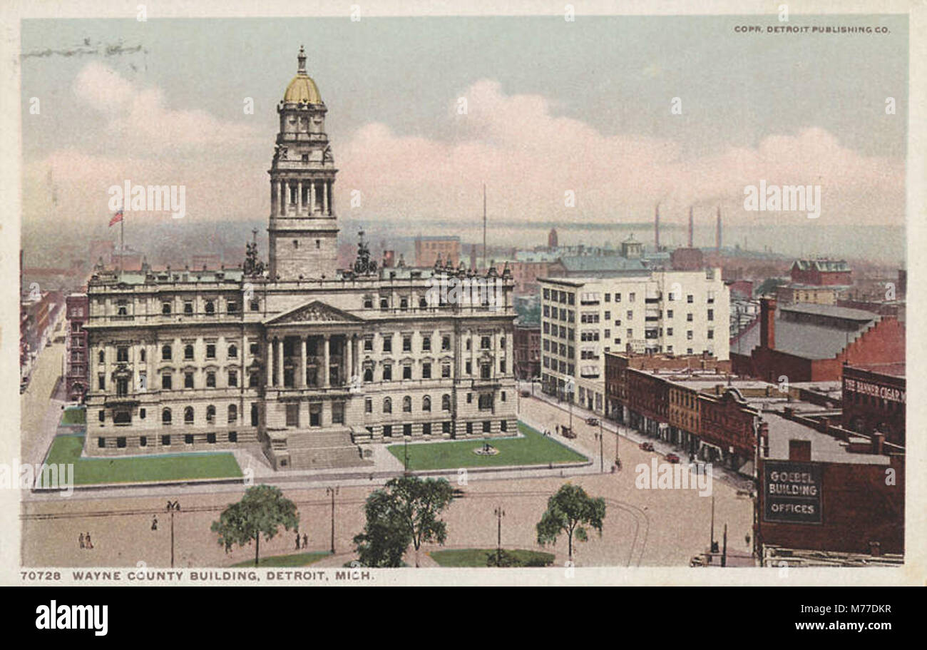 The Wayne County Building, located in Detroit, Michigan, is a prominent ...