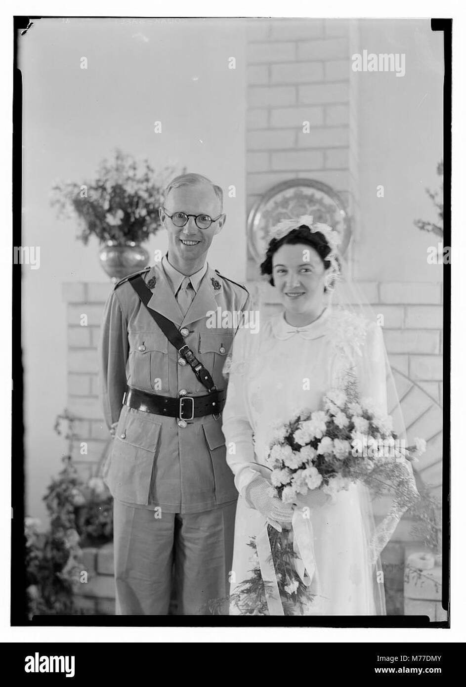 This photograph captures the wedding of Mr. Paton and Sister Sloan on ...