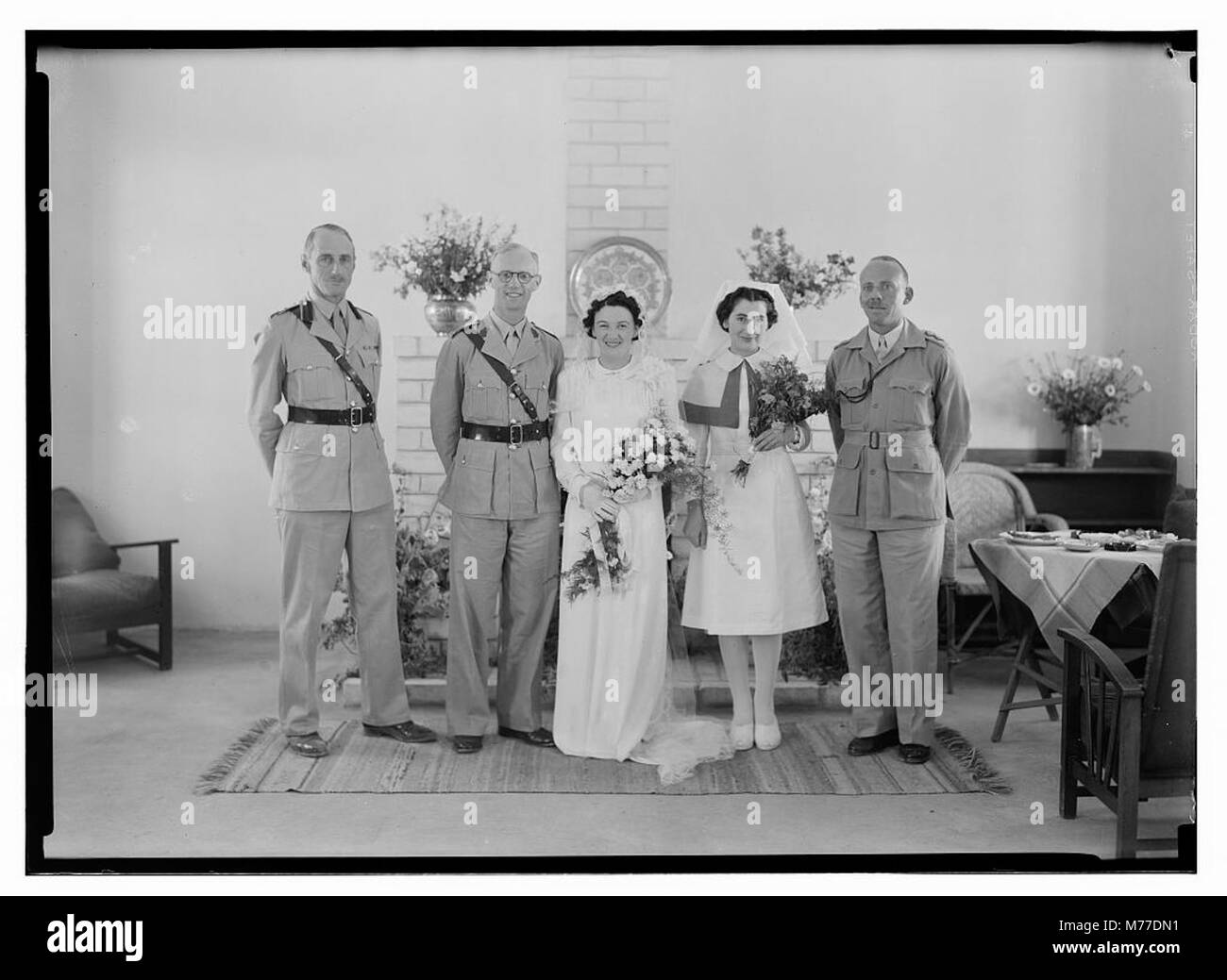 A photograph of the wedding of Mr. Paton and Sister Sloan, captured on ...