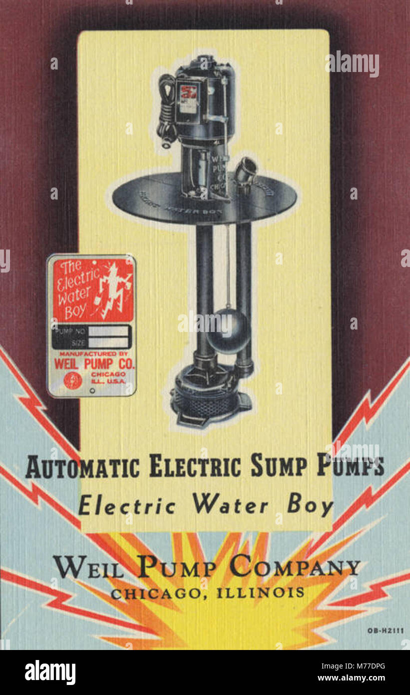 An image or advertisement of the Weil Pump Company, showcasing its ...