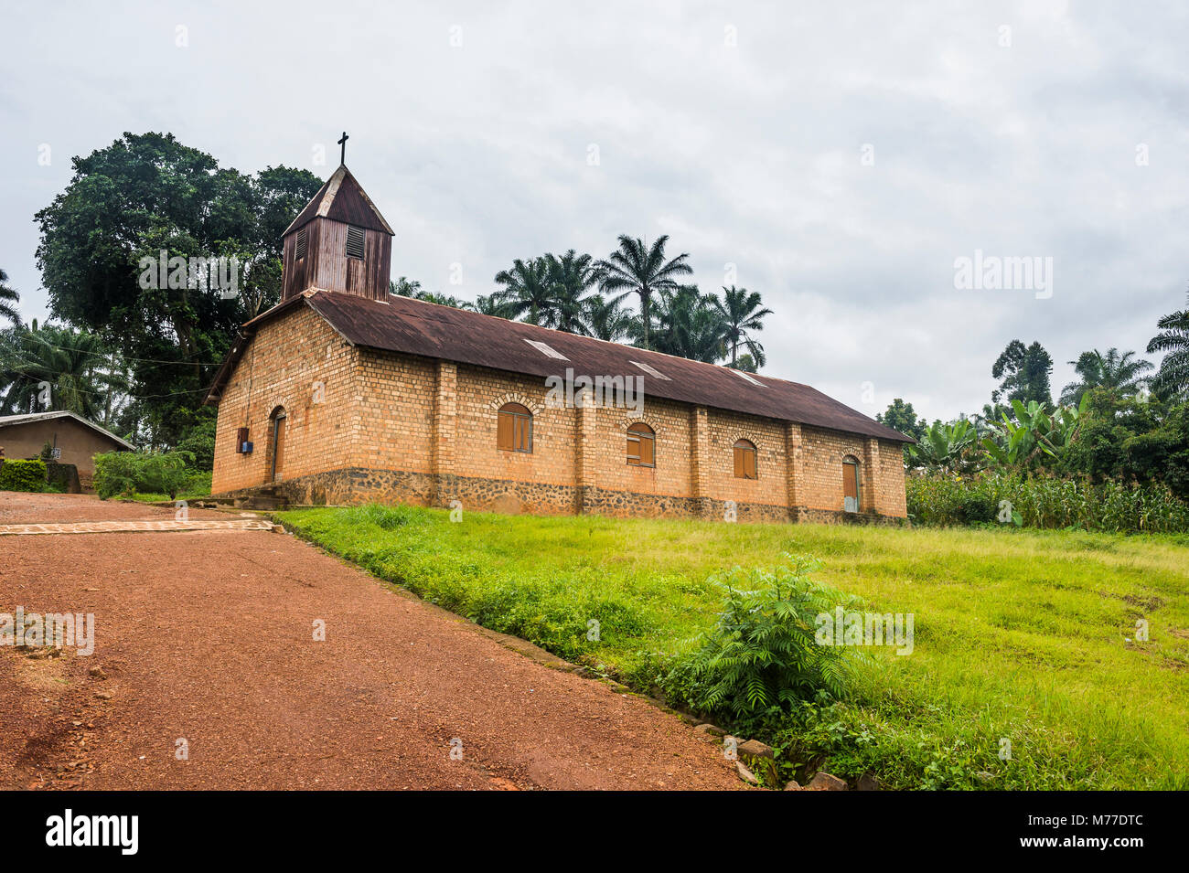 German colonial church in Bafut, Cameroon, Africa Stock Photo - Alamy