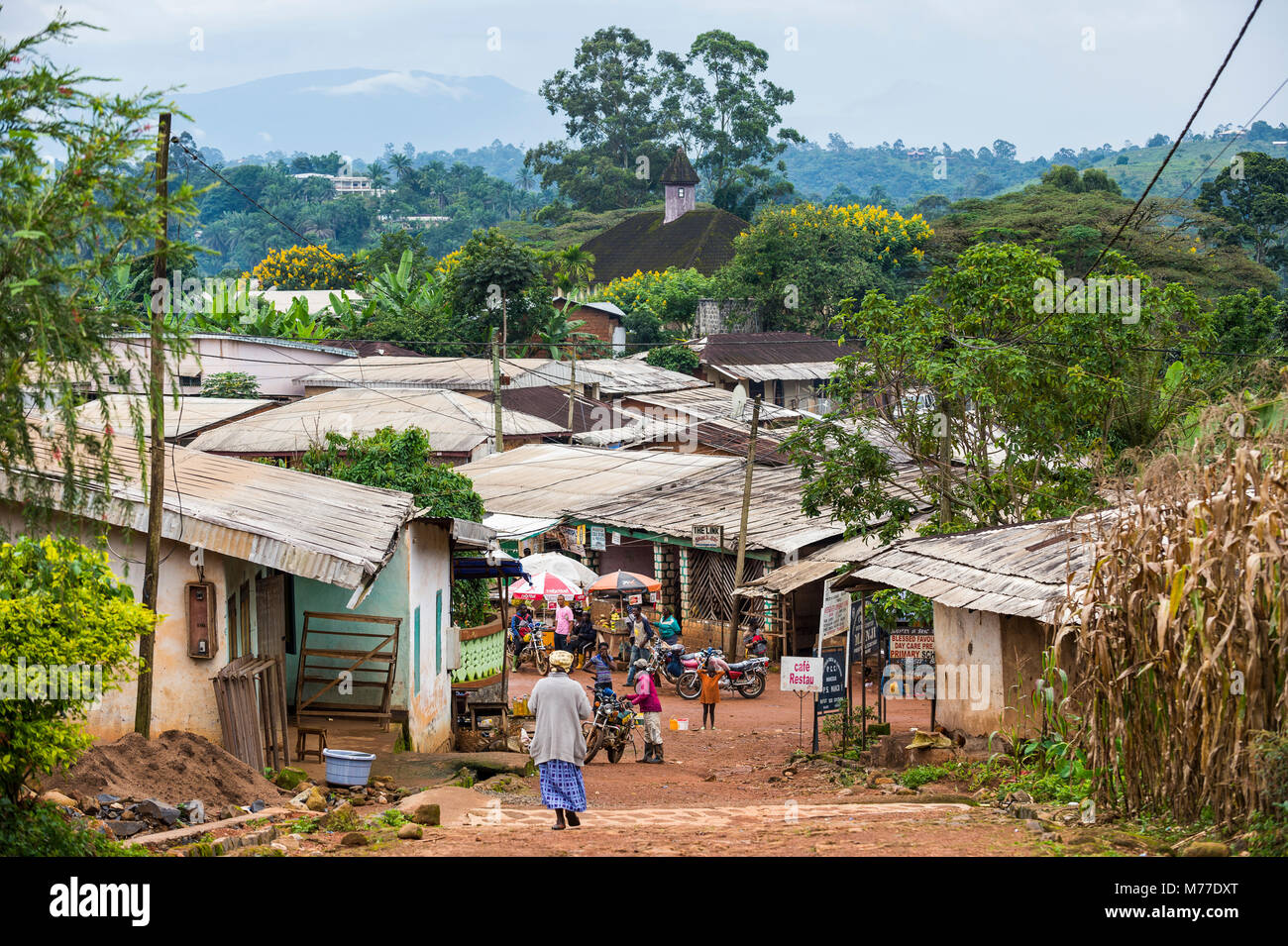 Cameroon city street view hi-res stock photography and images - Alamy