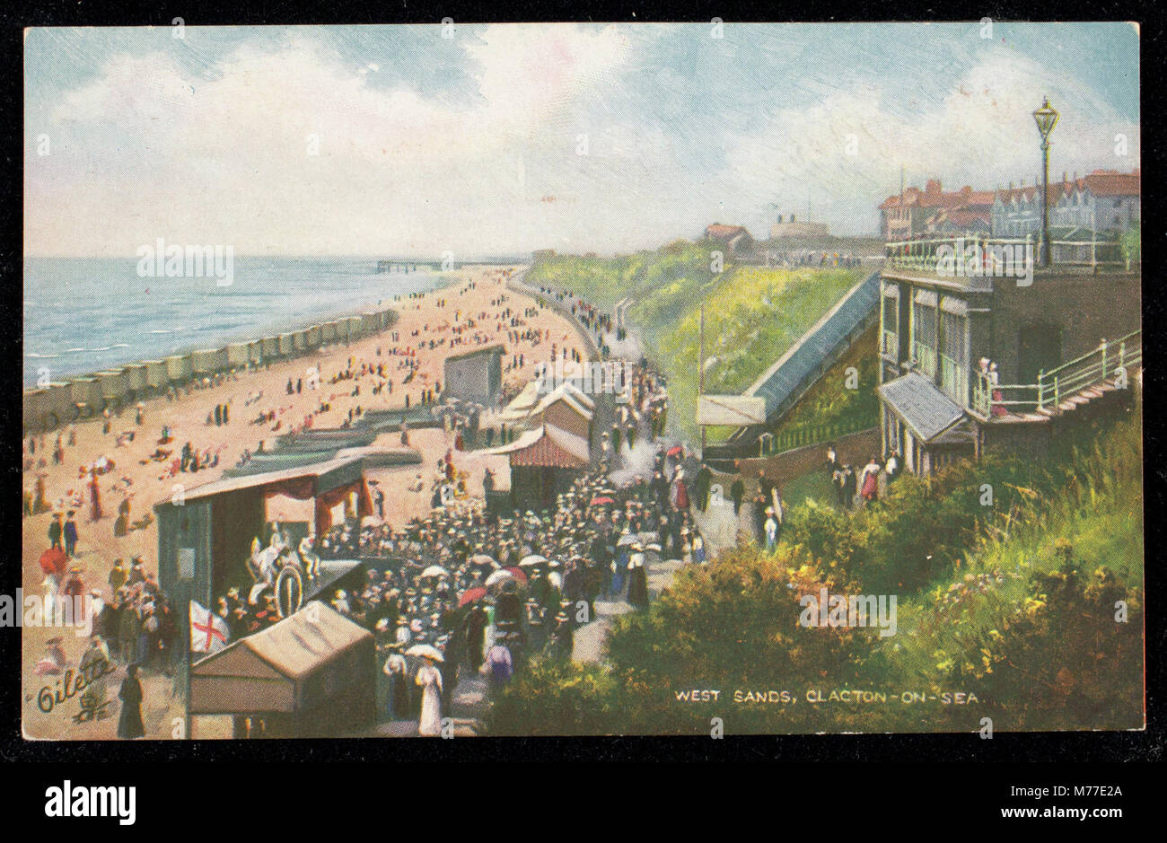 A view of West Sands at Clacton-on-Sea, a popular coastal resort in ...