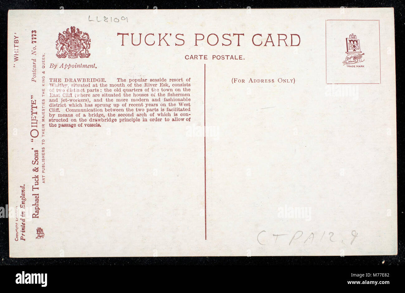 A photograph of the drawbridge in Whitby, a historic town in England ...